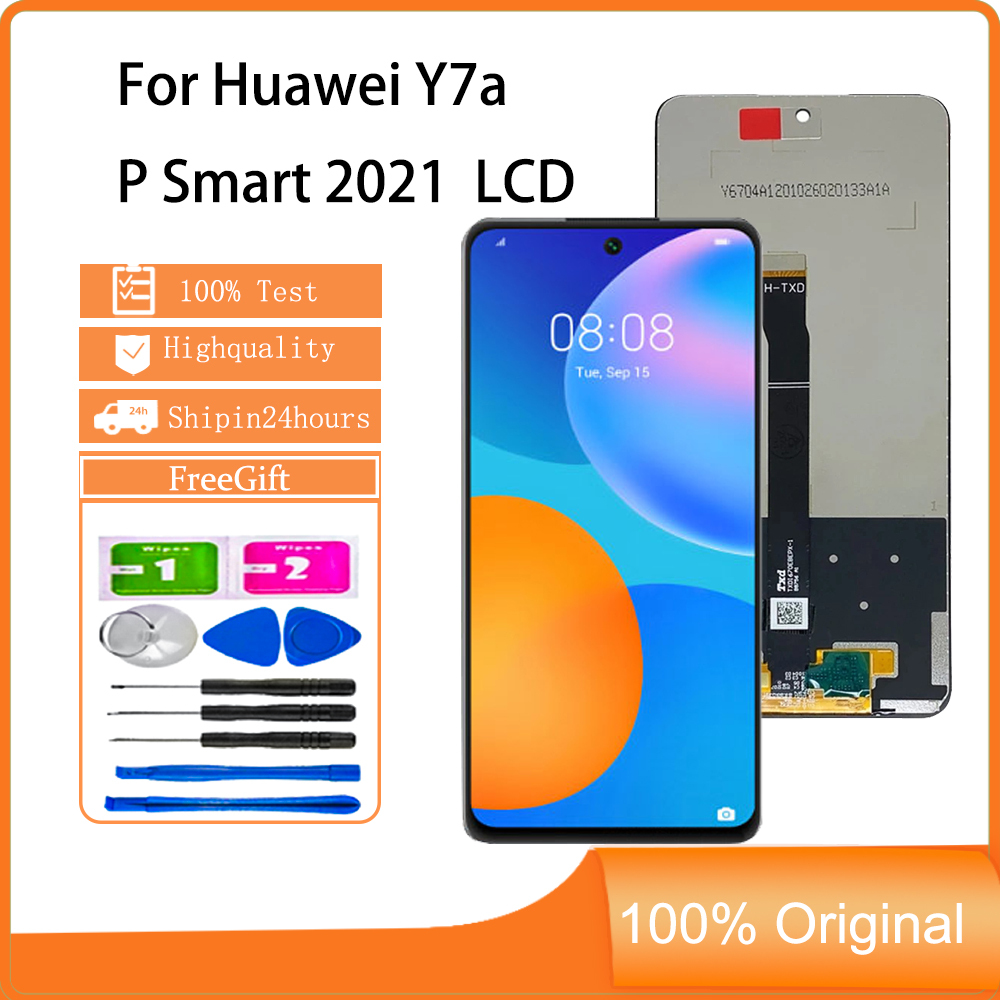 จอแสดงผลต้นฉบับ Huawei Y7a P Smart 2021 Honor X10 Lite เปลี่ยนหน้าจอ ...