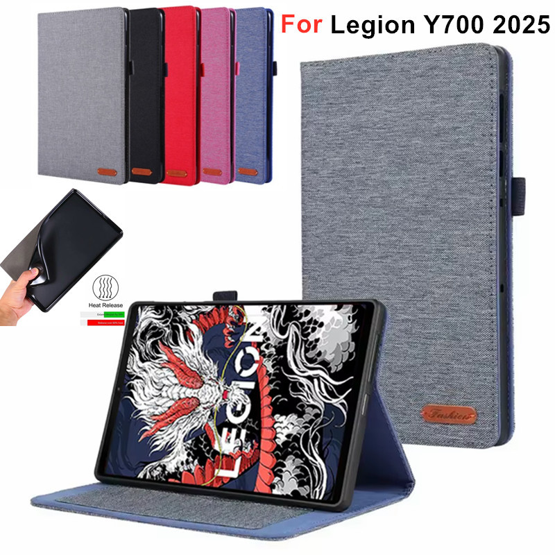 สําหรับ Legion Y700 2025 กรณี 8.8 นิ้วคาวบอยขาตั้ง Soft TPU ด้านหลังสําหรับ Funda Lenovo Legion ...