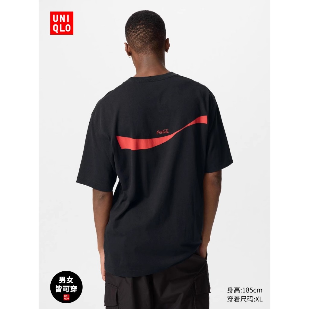 Uniqlo Mens and Womens Couple UT Keith x Coke เสื้อยืดพิมพ์ลายแขนสั้น ...