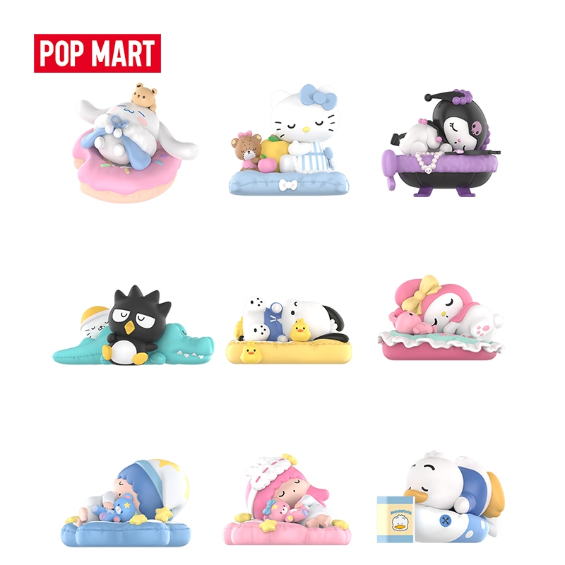 POP MART Sanrio characters Fall Asleep Series Blind Box（whole set ...