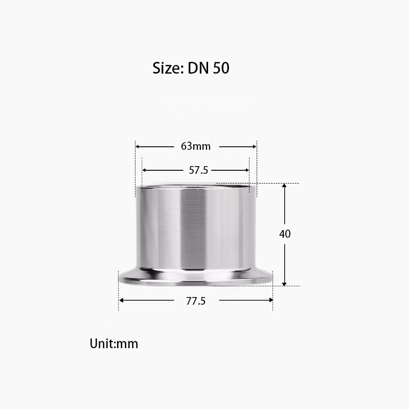Dn50 สแตนเลส SS304 สุขาภิบาลหญิงเกลียวอุปกรณ์ท่อ Ferrule Tri Clamp อะแด ...