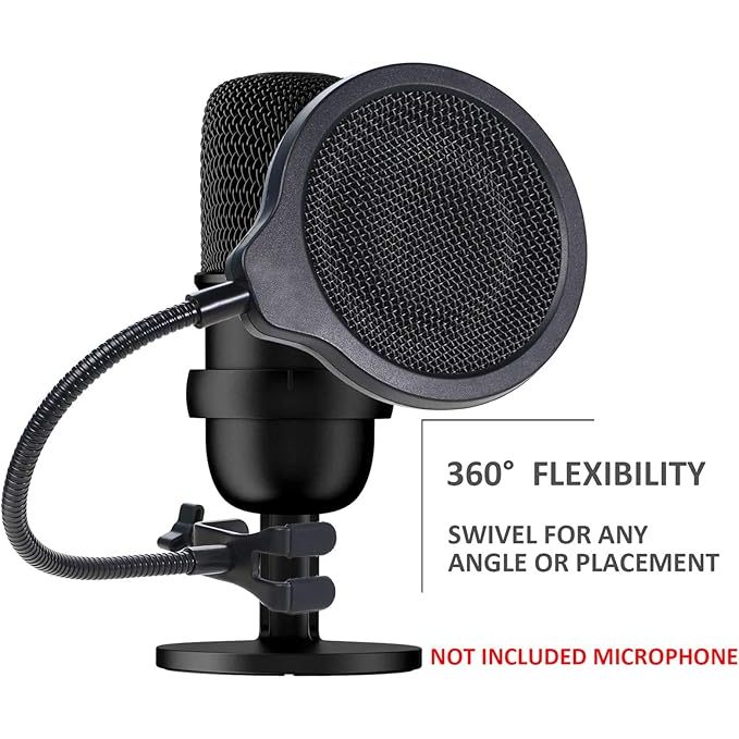 Hyperx SoloCast Mic Pop Filter - Professional 4 นิ้ว 3 ชั้นหน้าจอป๊อป ...