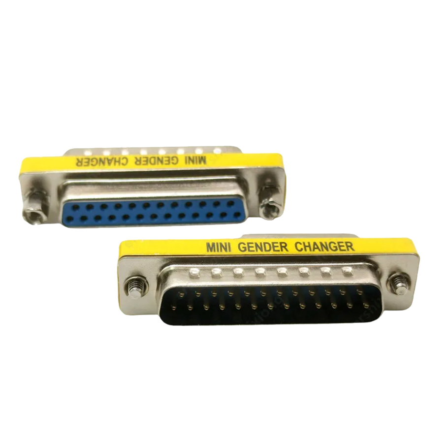 1 PC DB25 D-Sub 25pin Connectors Mini เพศเปลี่ยนอะแดปเตอร์ RS232 Serial ...