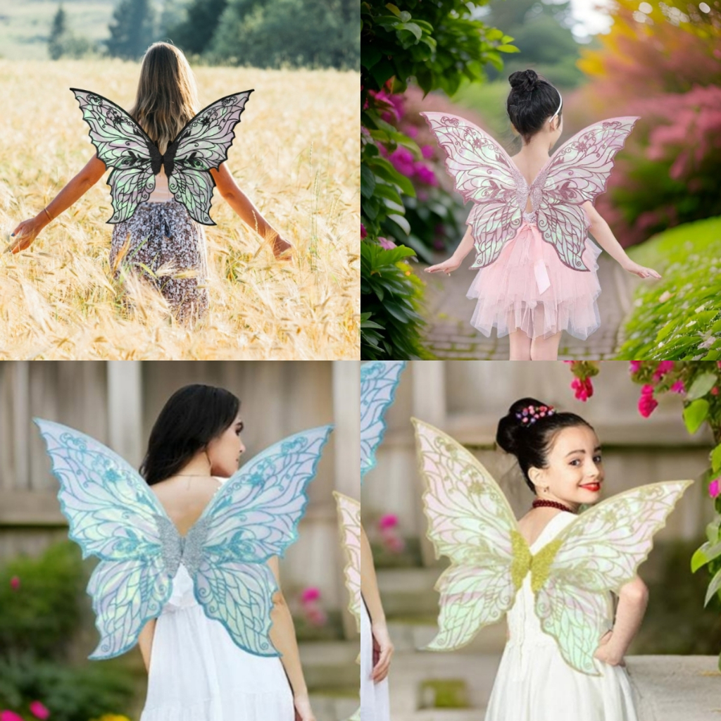 Alia เครื่องแต่งกาย Wing Girls Performances Fairies Wing ผีเสื้อ Dress ...