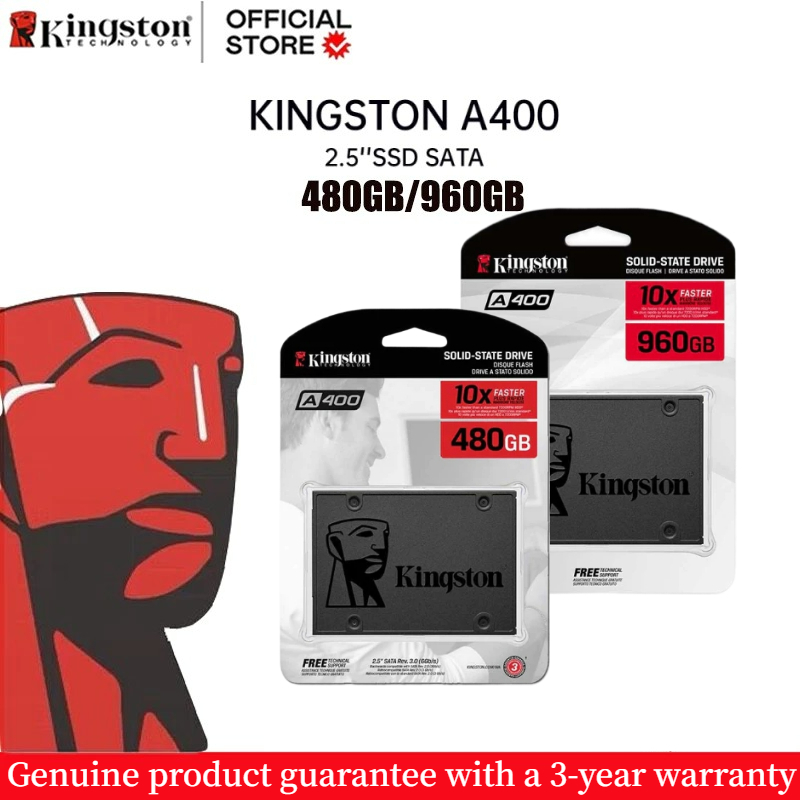 Kingston 480GB A400 SSD SATA 3 2.5" 500r/450w MB/s (SA400S37/480G/960GB) | Shopee Thailand