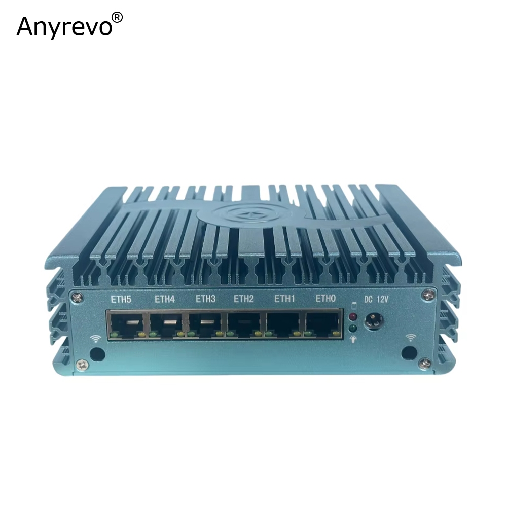 6 Lans i226-V 2.5G Intel N100 N200 Firewall Soft Router Solid DDR4 NVMe ...