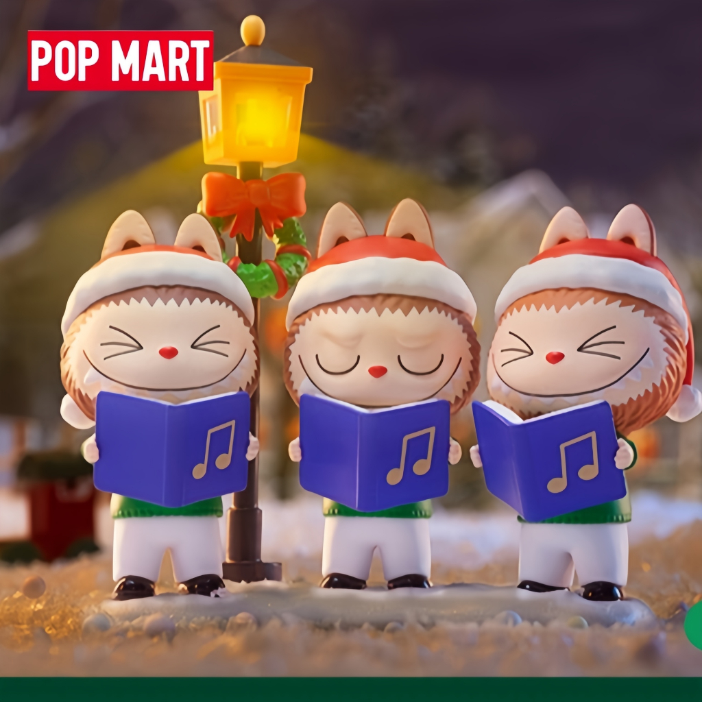[ของแท้] Labubu Together Christmas Series Doll popmart Mystery Box ...