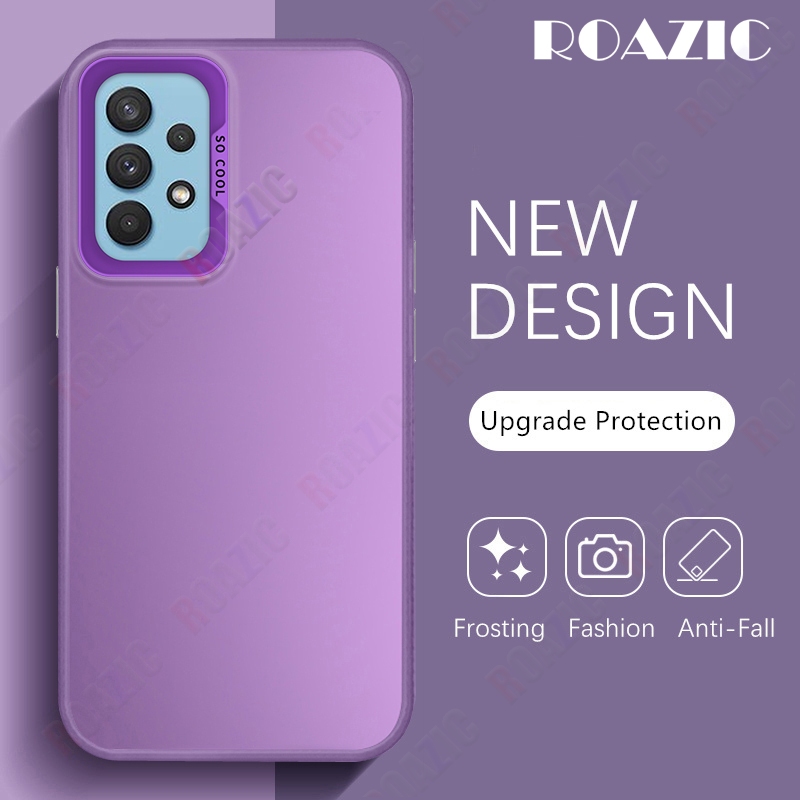 เคสโทรศัพท์สําหรับ Samsung Galaxy A32 5G Metallic Aurora Skin Casing ...