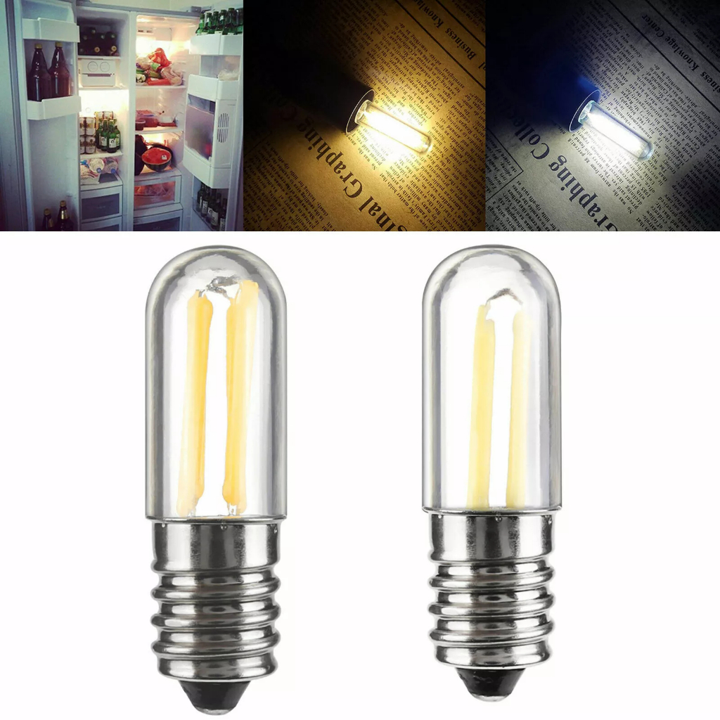 หรี่แสงได้หลอดไฟตู้เย็น Led 1W 2W 3W หลอดไฟ AC220V E14 E12 เย็น Warm Filament ข้าวโพด Mini ...