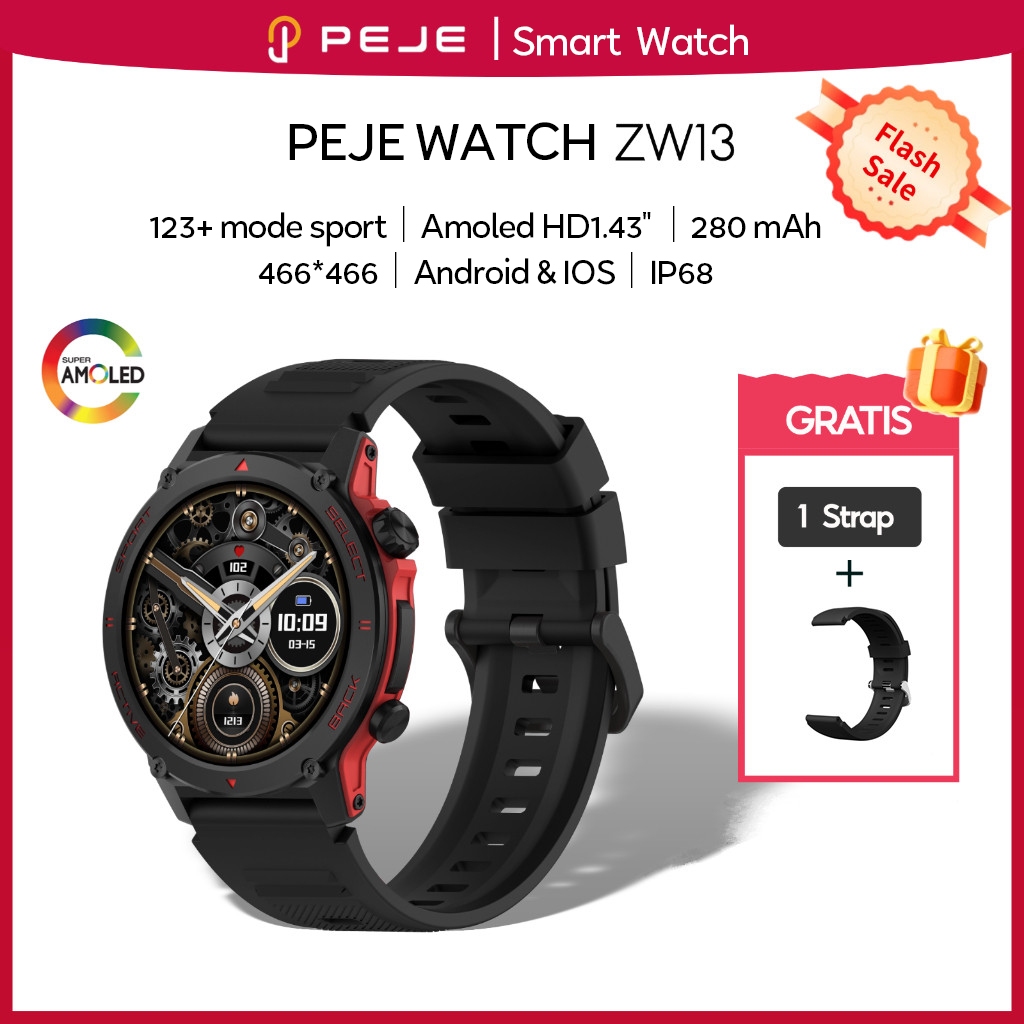 Peje สมาร์ทวอทช์ Smart Watch นาฬิกา กันน้ำ IP67 สมาทวอช โทรผ่านบลูทูธ ...