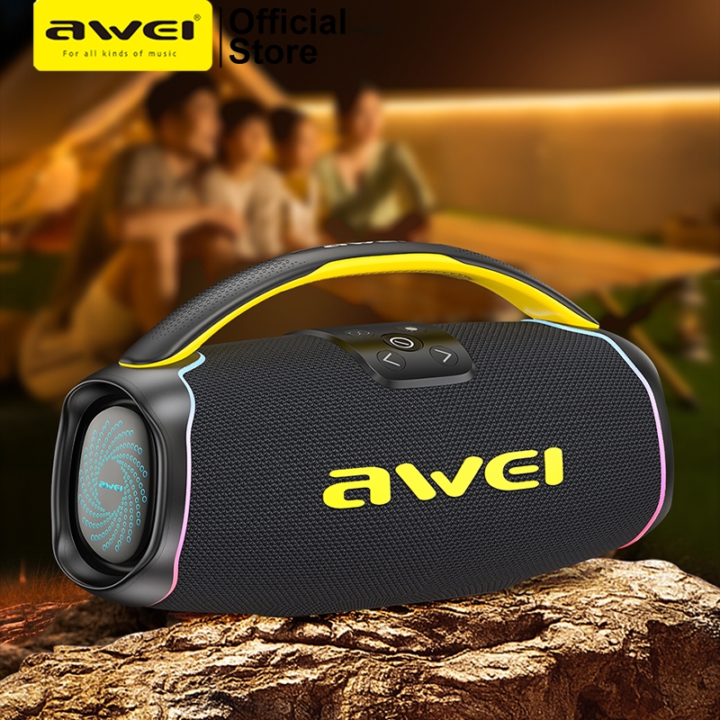 Awei KA16 ลําโพงบลูทูธ เบสต้นฉบับ แบบพกพากันน้ำ IPX5 สำหรับกลางแจ้ง ...