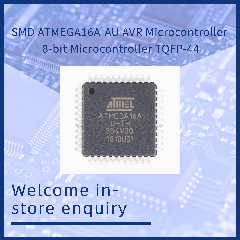Smd ATMEGA16A ATMEGA16A-AU AVR Microcontroller 8-bit Microcontroller TQFP-44 | Shopee Thailand