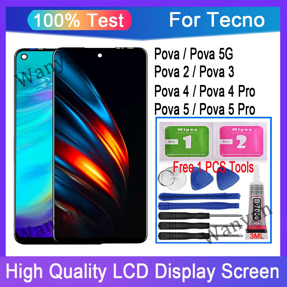 หน้าจอ LCD Tecno Pova 5G, 2, 3, 4, 4 Pro, 5, 5 Pro จอแสดงผล LCD เปลี่ยนหน้าจอสัมผัส | Shopee ...