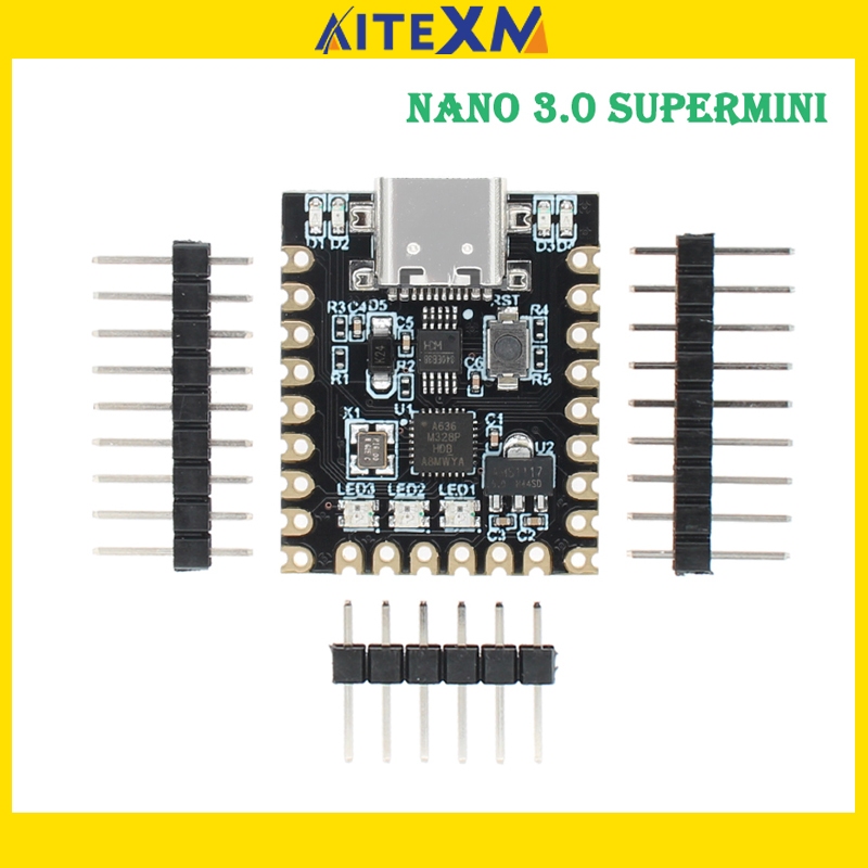 Nano V3.0 / Nano SuperMini Type-C บอร์ดพัฒนา atmega328p ชิป ch340 พอร์ต ... Nano V3.0 / Nano SuperMini Type-C บอร์ดพัฒนา atmega328p ชิป ch340 พอร์ต ...