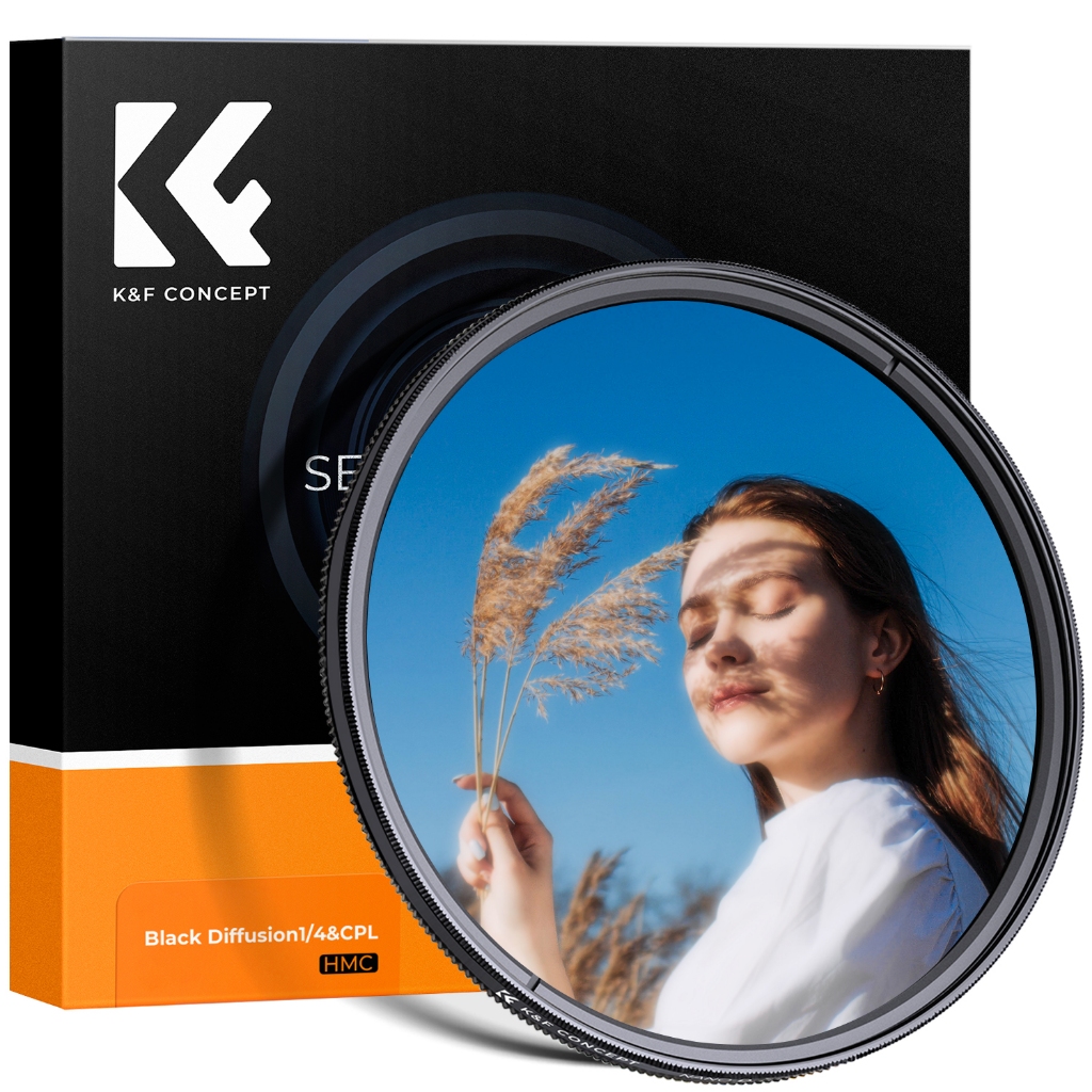 K&f Concept Black Mist 1/4 & CPL 2 in 1 Filter 37/40.5/43/46/49/52/55 ...