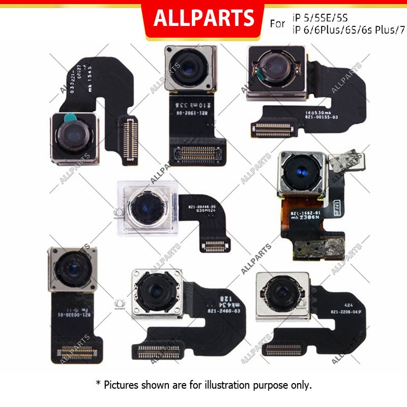 Allparts สายเคเบิลอ่อนกล้องด้านหลัง สําหรับ iPhone 5 5S SE Back Camera ...
