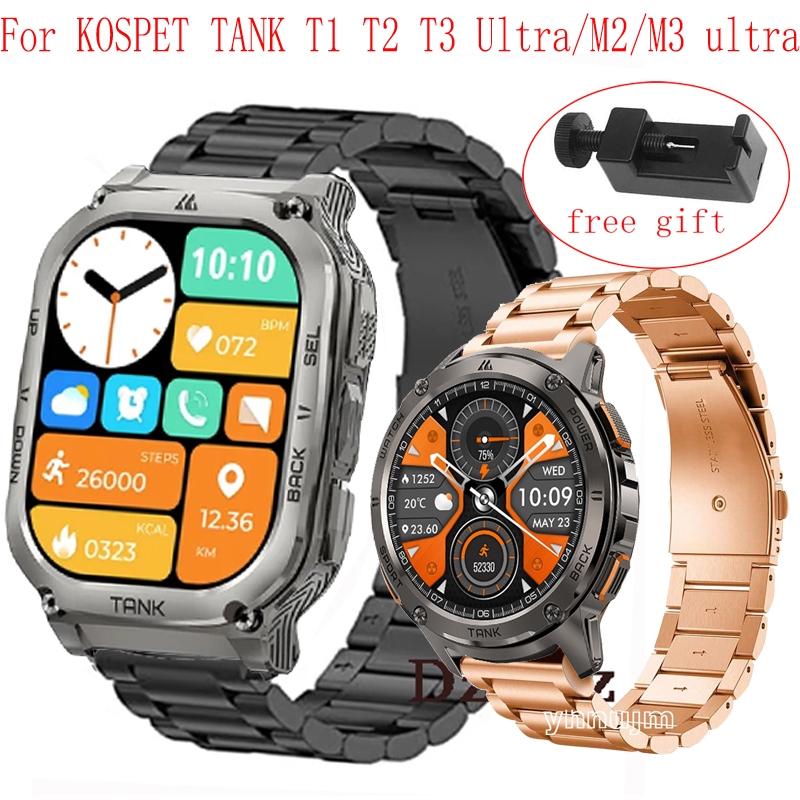 สาย KOSPET TANK T3 M3 Ultra สายนาฬิกาข้อมือสเตนเลสโลหะ อุปกรณ์เสริม ...