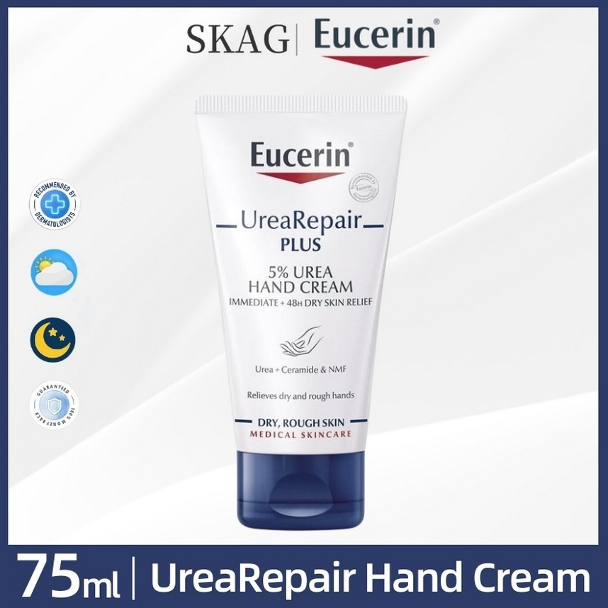 Eucerin UreaRepair PLUS 5% Ure Hand Cream 75ml Eucerin Intensive Hand ...