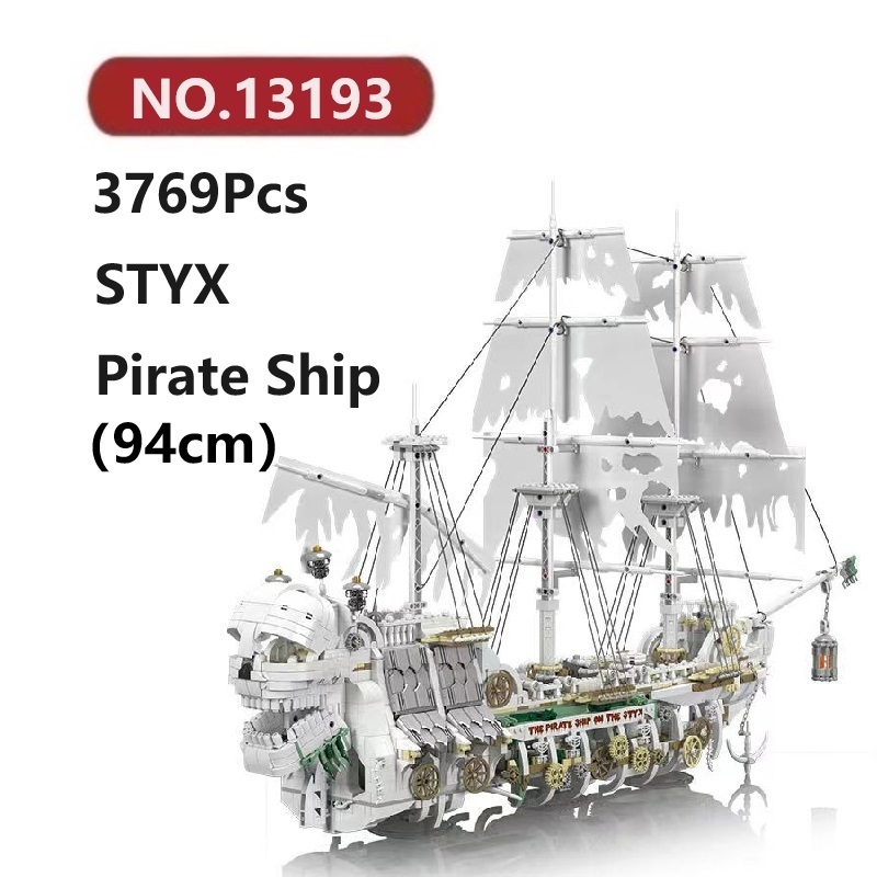 Styx Pirate Ship(94cm)เรือโจรสลัดเข้ากันได้ตัวต่อเลโก้ 3769ชิ้น Mould ...