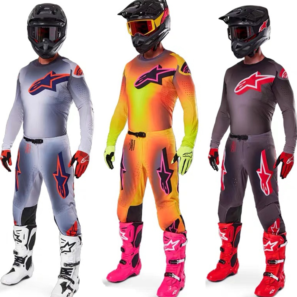 Alpinestars 2025 SUPERTECH LIPAN สีเหลือง/สีชมพูชุดเกียร์ A-star Dirt ...