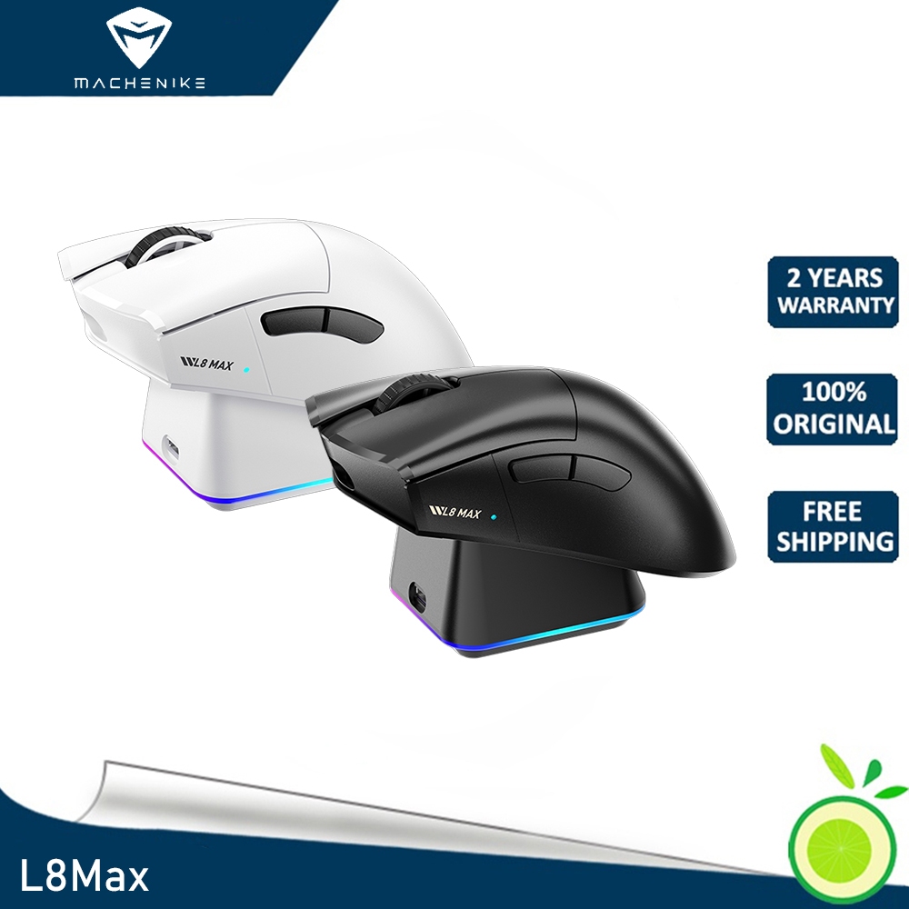 Machenike L8Max เมาส์ไร้สาย 8K PAW3950 esports สําหรับเล่นเกม Bluetooth น้ําหนักเบา | Shopee ...