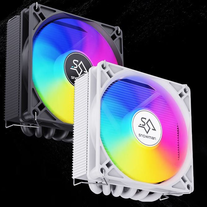 Snowman MC45-6 CPU air cooler โปรไฟล์ต่ํา 6 ชิ้นความร้อนอ่างล้างจาน ...