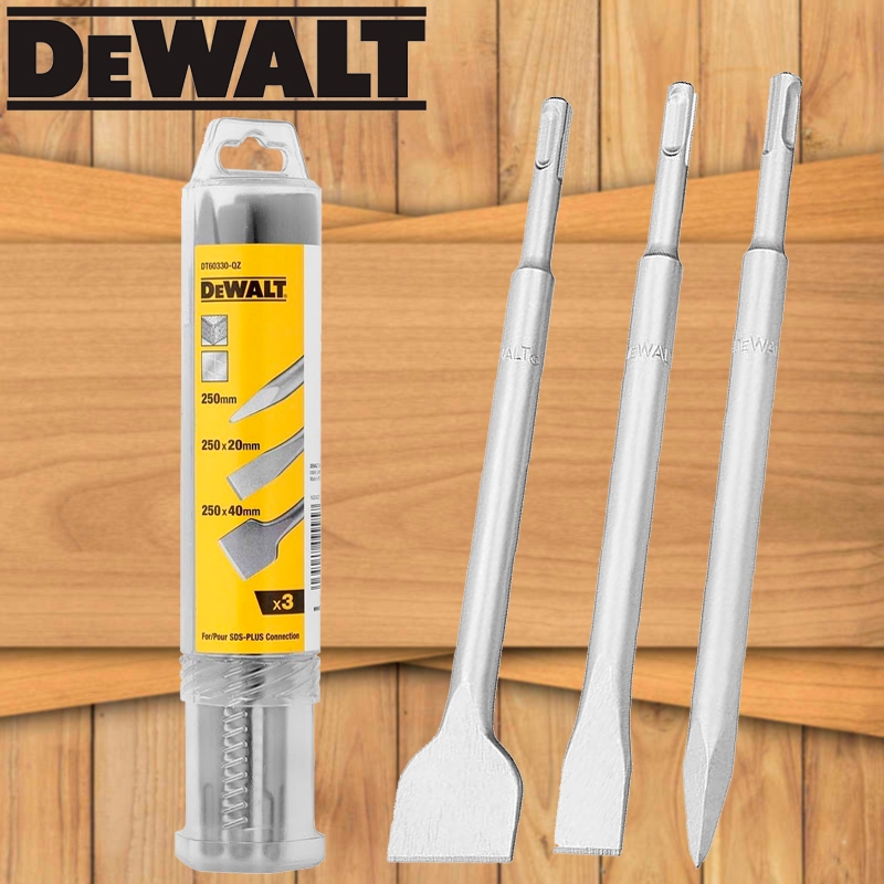 Dewalt DT60330 สิ่วชุดสําหรับ/Pour SDS-Plus การเชื่อมต่อ 250 มม.ใบมีด ...