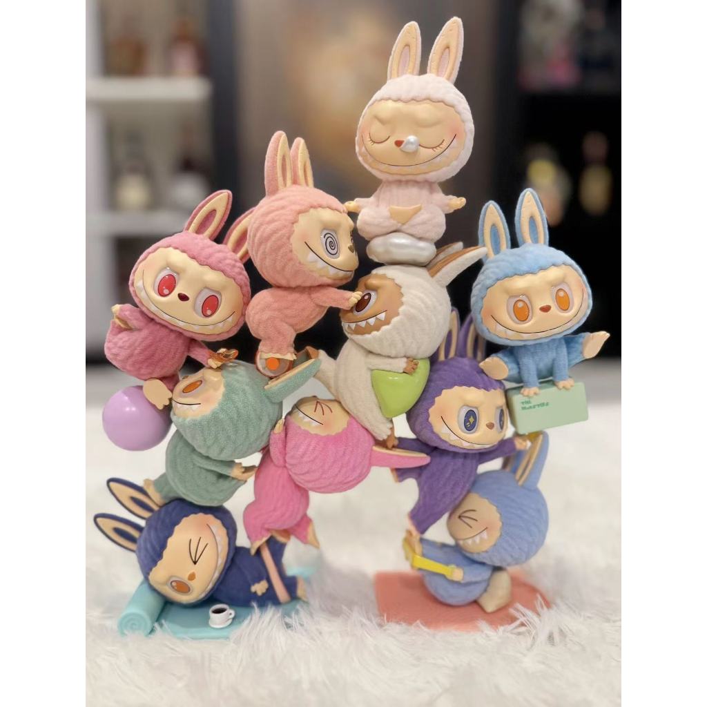 Popmart THE MONSTERS Lazy Yoga Series LABUBU Doll Doll | Shopee Thailand