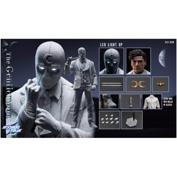 Sootoys SST049 Moon Warrior Moonlight Knight 1/6 Action Figure Model ...