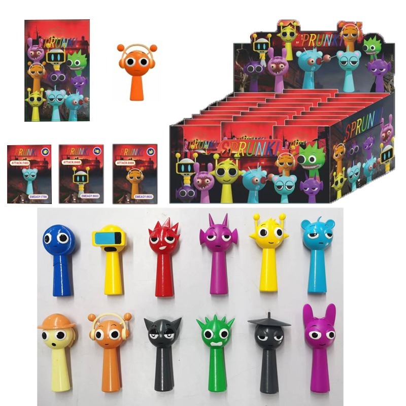 Sprunki Incredibox Action Figure 3.5-4 นิ ้ ว Zoonomaly ตุ ๊ กตาทํามือ ...