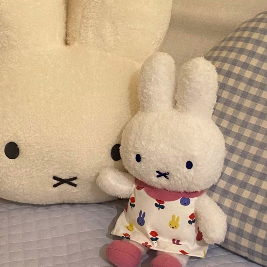 Miffy Rabbit 25 ซม. ตุ๊กตาผ้ากํามะหยี่หนานุ่มหมอนผ่อนคลายของขวัญตุ๊กตา ...