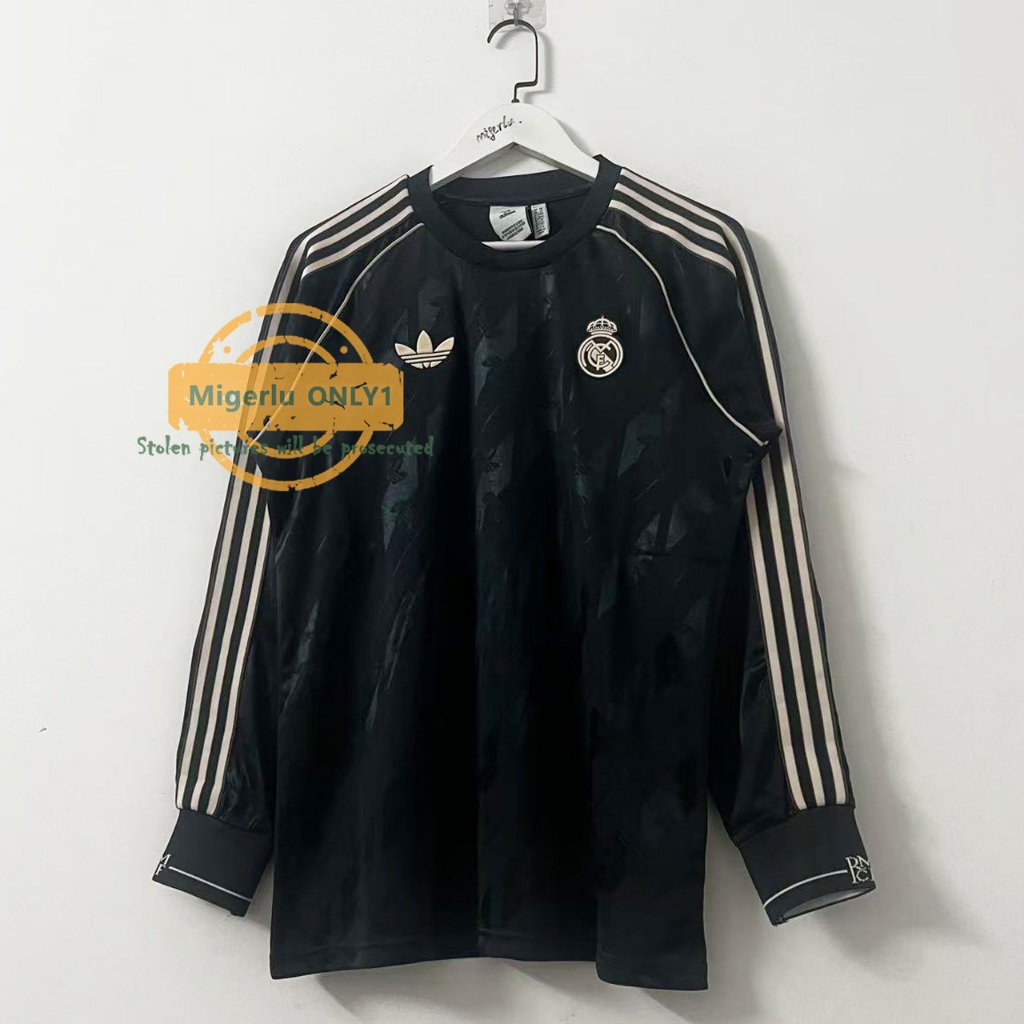 เสื้อแขนยาว 24/25 Real Madrid Retro casual Jersey S-2XL | Shopee Thailand