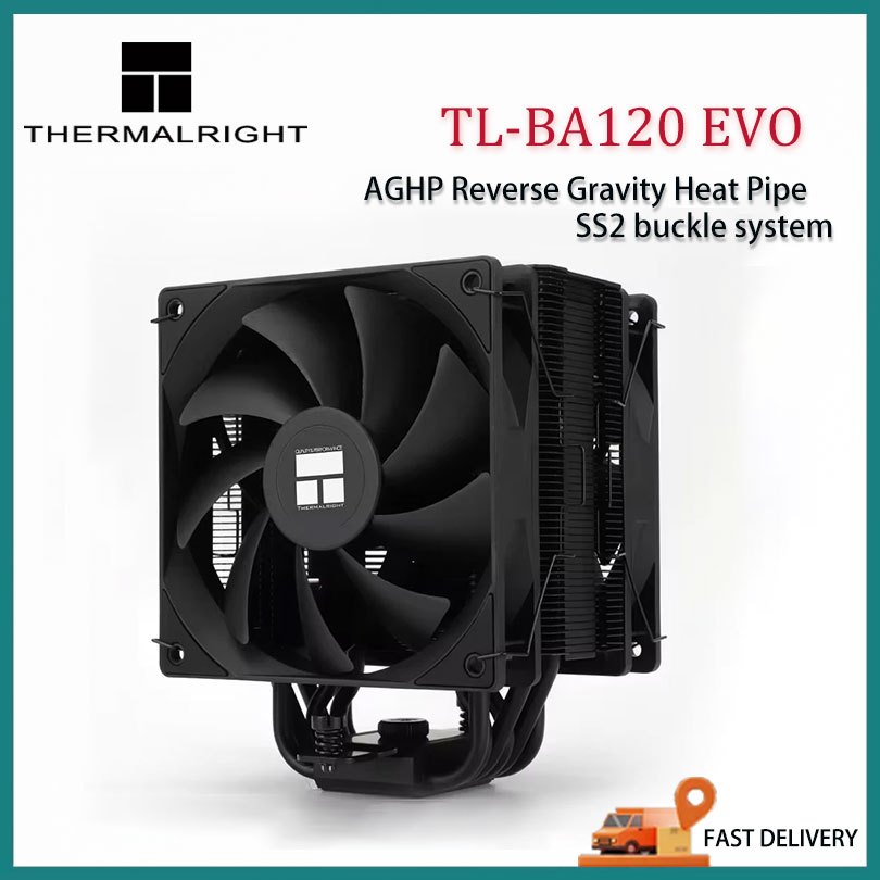 Thermalright BA120 ระบายความร้อนด้วยอากาศ CPU ฮีทซิงค์หอเดียวพัดลมคู่หก ...