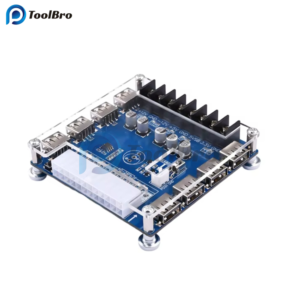 Usb ชาร์จแชสซีเดสก์ท็อป 20pin 24 Pin ATX power transfer board เพื่อใช้ ...