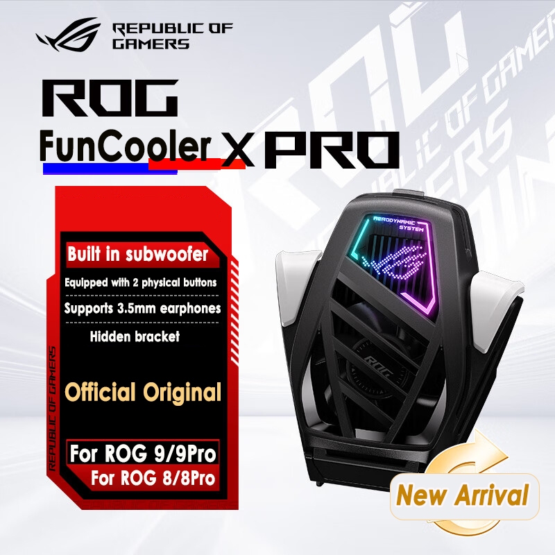 Original ASUS Rog Aeroactive Cooler X Pro สําหรับ Rog โทรศัพท์ 9 / 9 ...