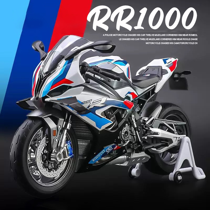 1:9 Scale BMW RR1000 โลหะผสมรถจักรยานยนต์รุ่น Diecast รถผลคนรักคอลเลก ...