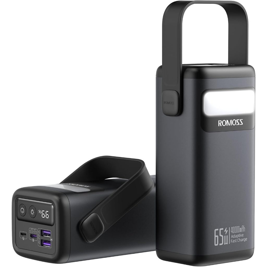 Romoss Power Bank, 40000mAh 65W Portable Charger สําหรับแล็ปท็อป, Fast ...
