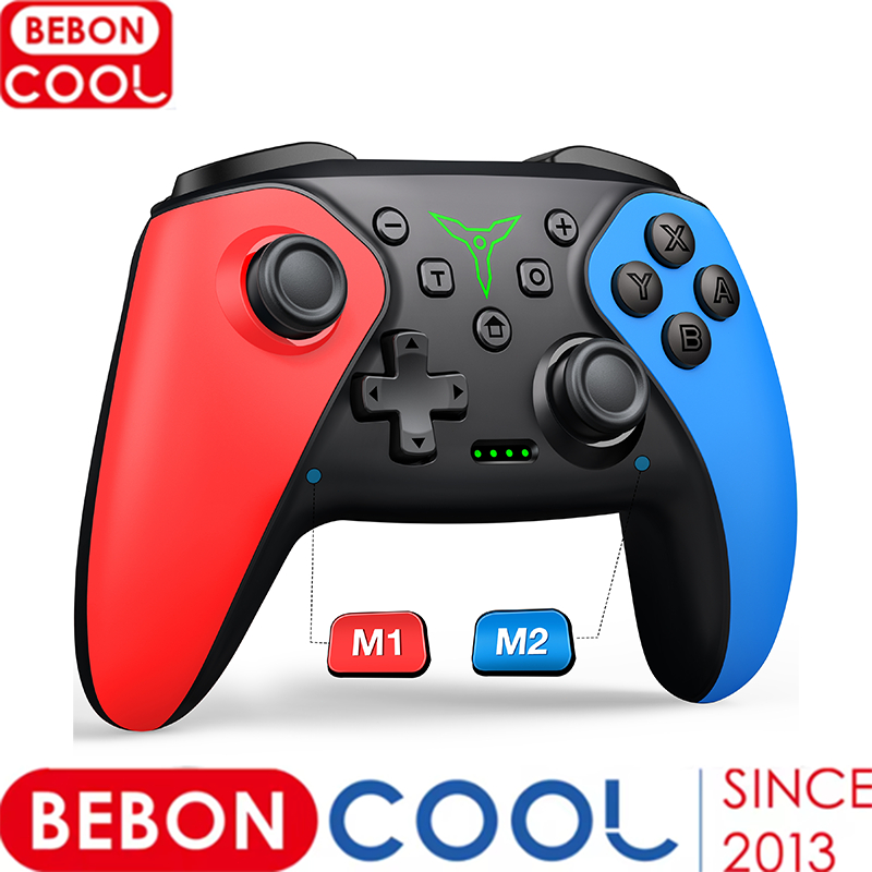 Beboncool คอนโทรลเลอร์บลูทูธไร้สายสําหรับ Nintendo Switch Pro Gamepad ใช้งานร่วมกับ Switch Pro ...