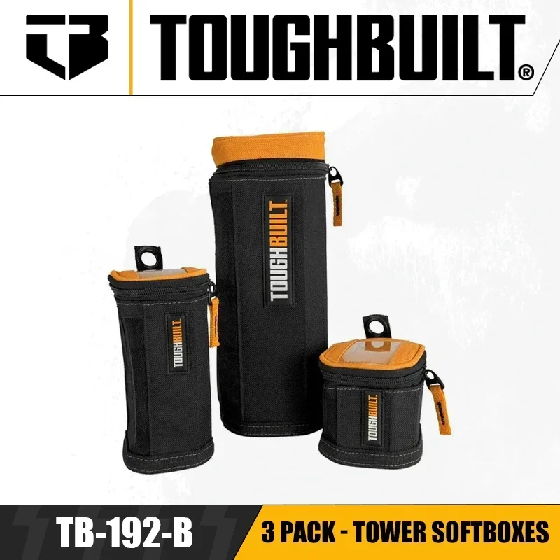 Toughbuilt TB-192-B Tower Softboxes 3 แพ็คสกรูเครื่องมืออุปกรณ์เสริม ...