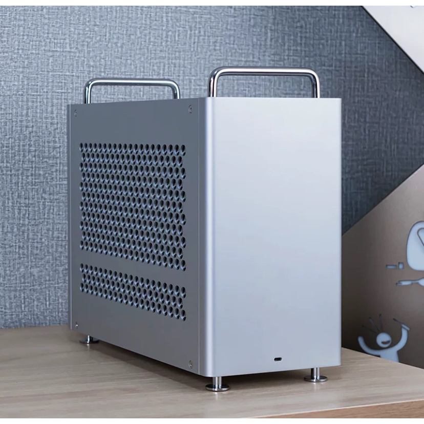 Zzaw B2Pro All-อลูมิเนียม MATX Mini คอมพิวเตอร์กรณี ATX/SFX แชสซีพร้อมที่จับการออกแบบที่เรียบ ...