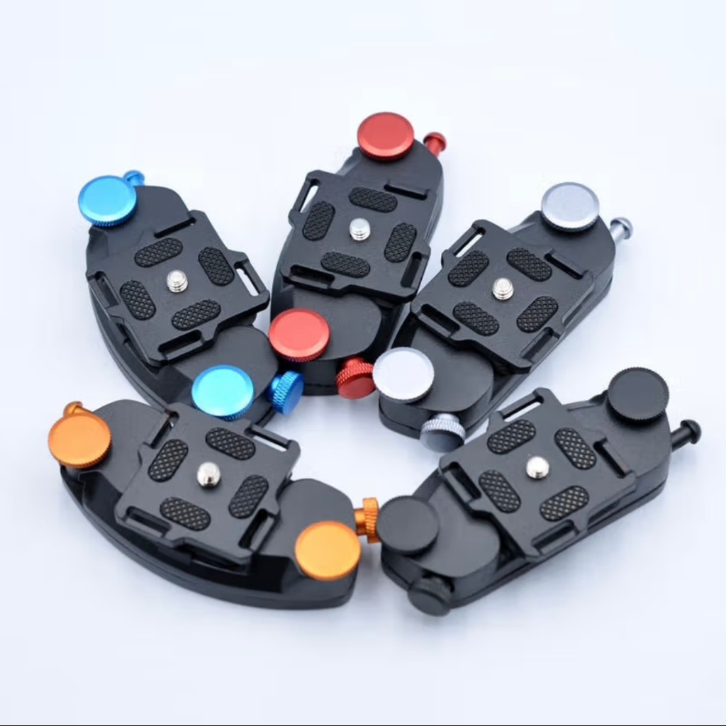 กระเป๋าเป้สะพายหลังคลิป Quick Release V-Lock แผ่นเข็มขัดเอวคลิปสายคล้อง ...