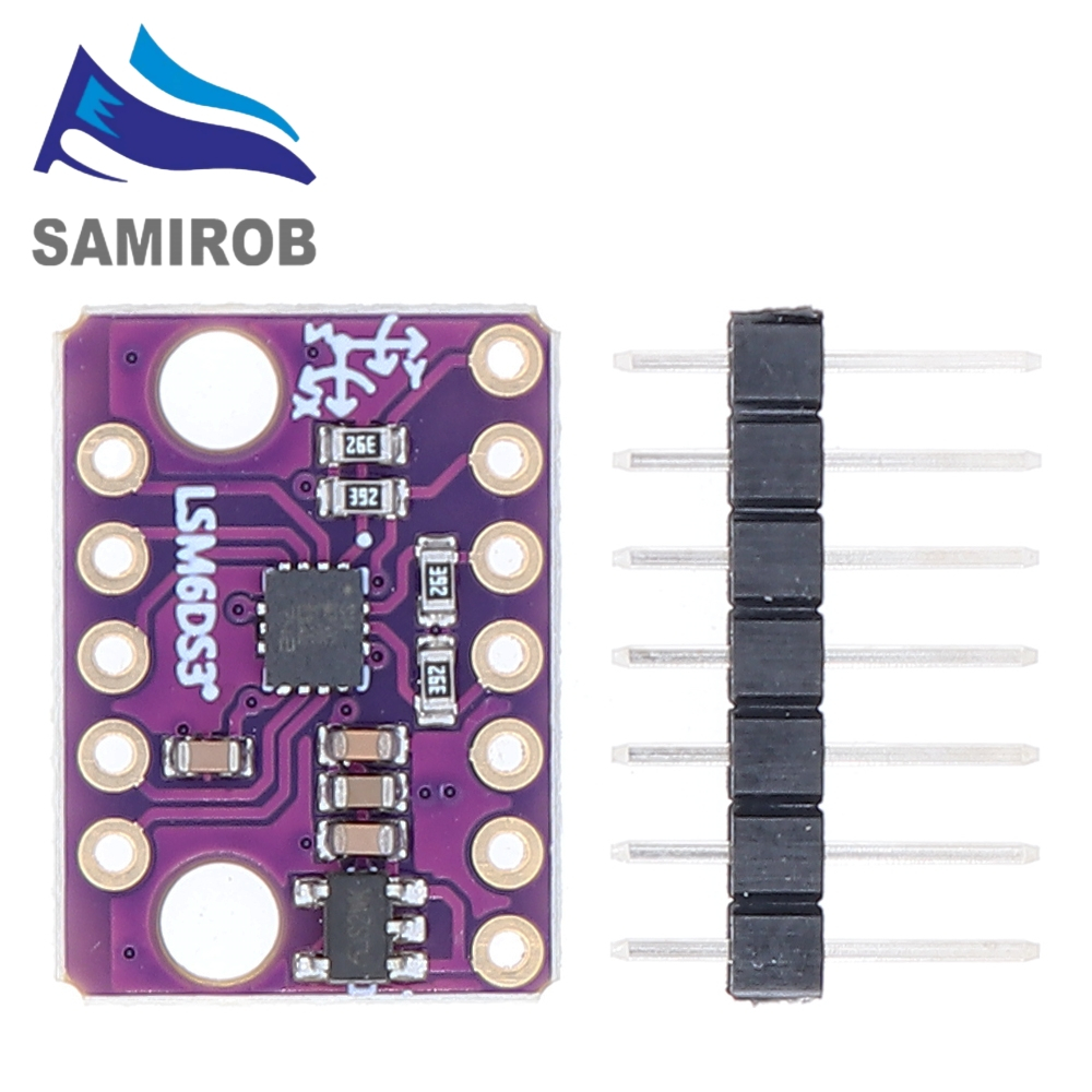Gy-lsm6ds3 Accelerometer Gyro ฝังดิจิตอลอุณหภูมิ Sensor Board SPI IIC I2C อินเทอร ์ เฟซ Breakout ...