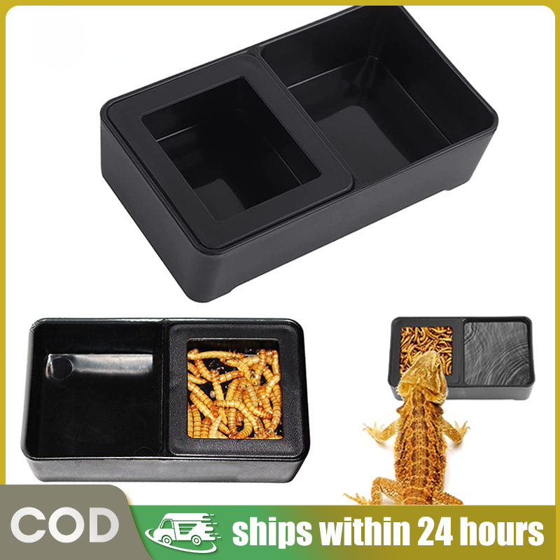 Climb Pet Breeding Basin พลาสติกสีดํา Anti-Escape Pet Feeder | Shopee ...