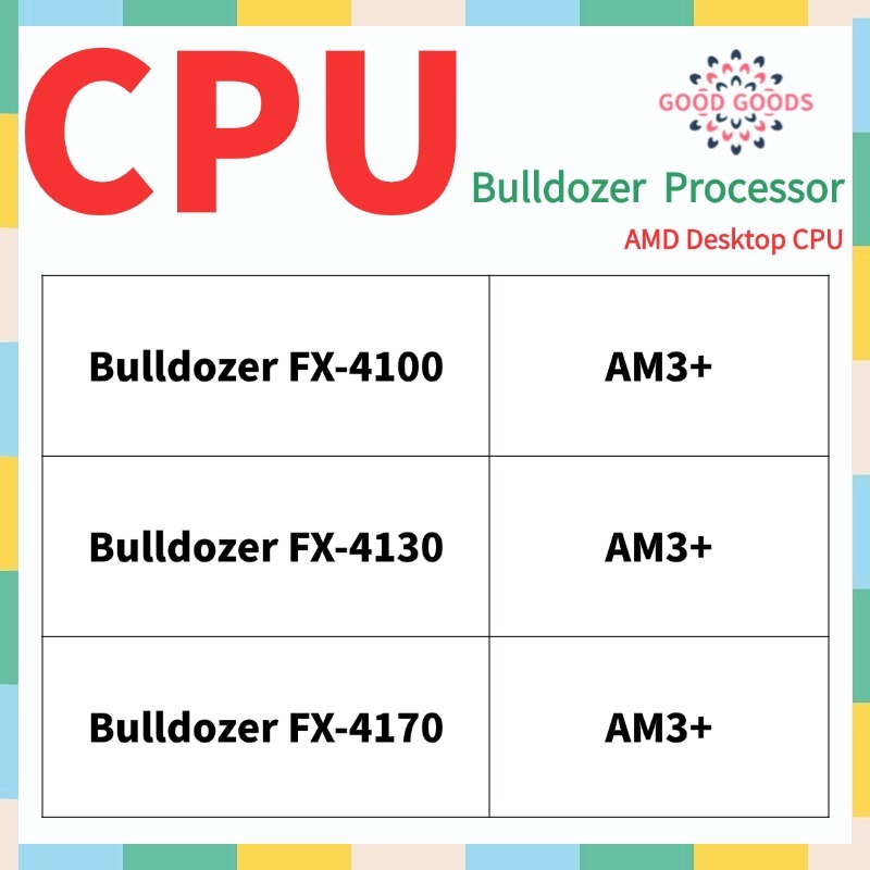 Fx-4100 FX-4130 FX-4170 AMD Bulldozer โปรเซสเซอร์ CPU เดสก์ท็อป AM3 ...