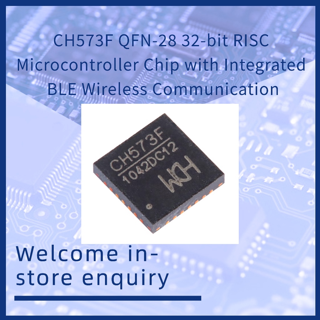 Ch573f QFN-28 ชิปไมโครคอนโทรลเลอร์ RISC 32 บิตพร้อมการสื่อสารไร้สาย BLE แบบบูรณาการ | Shopee ...