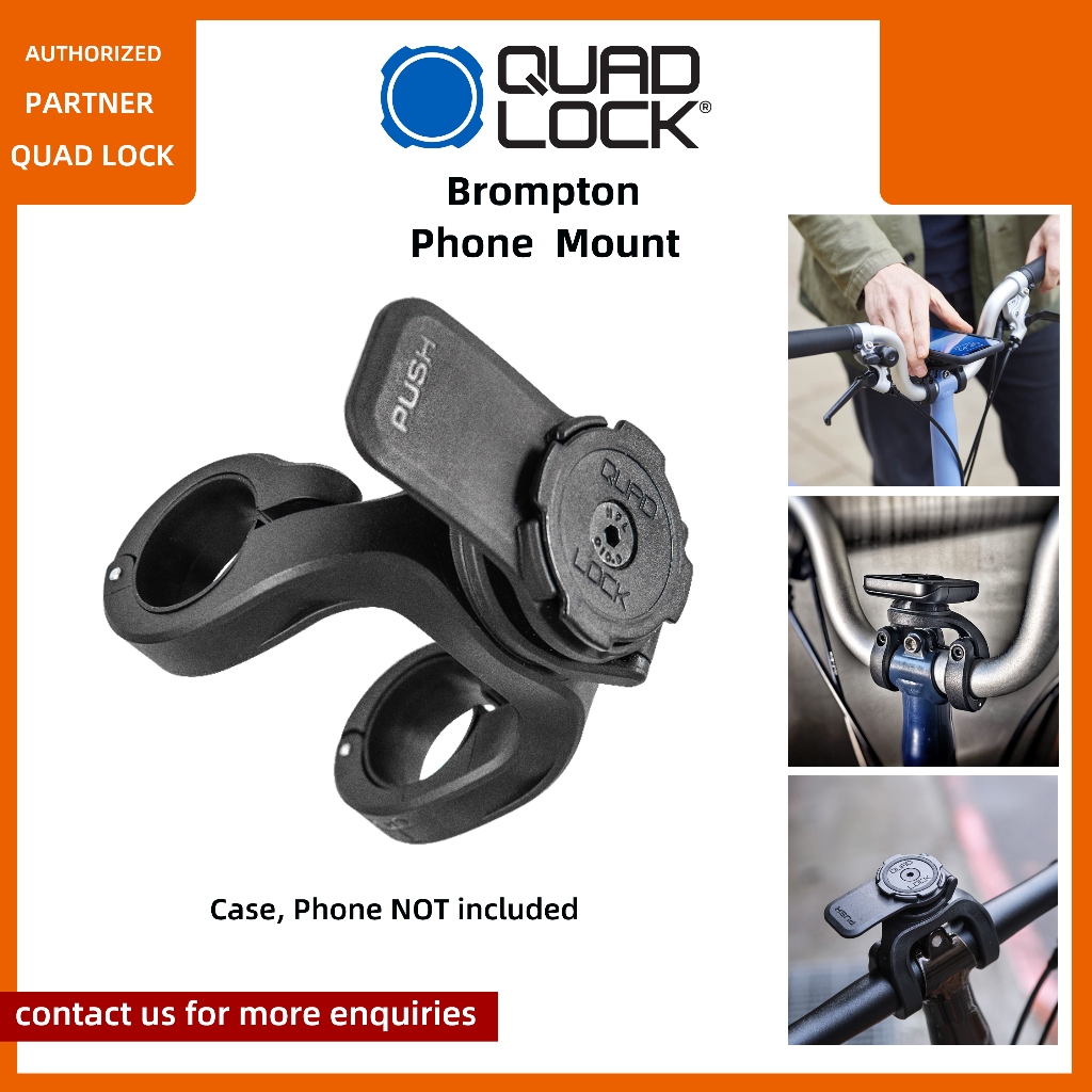 Quad LOCK PHONE MOUNT BROMPTON ที่ยึดจักรยาน 25.4MM | Shopee Thailand
