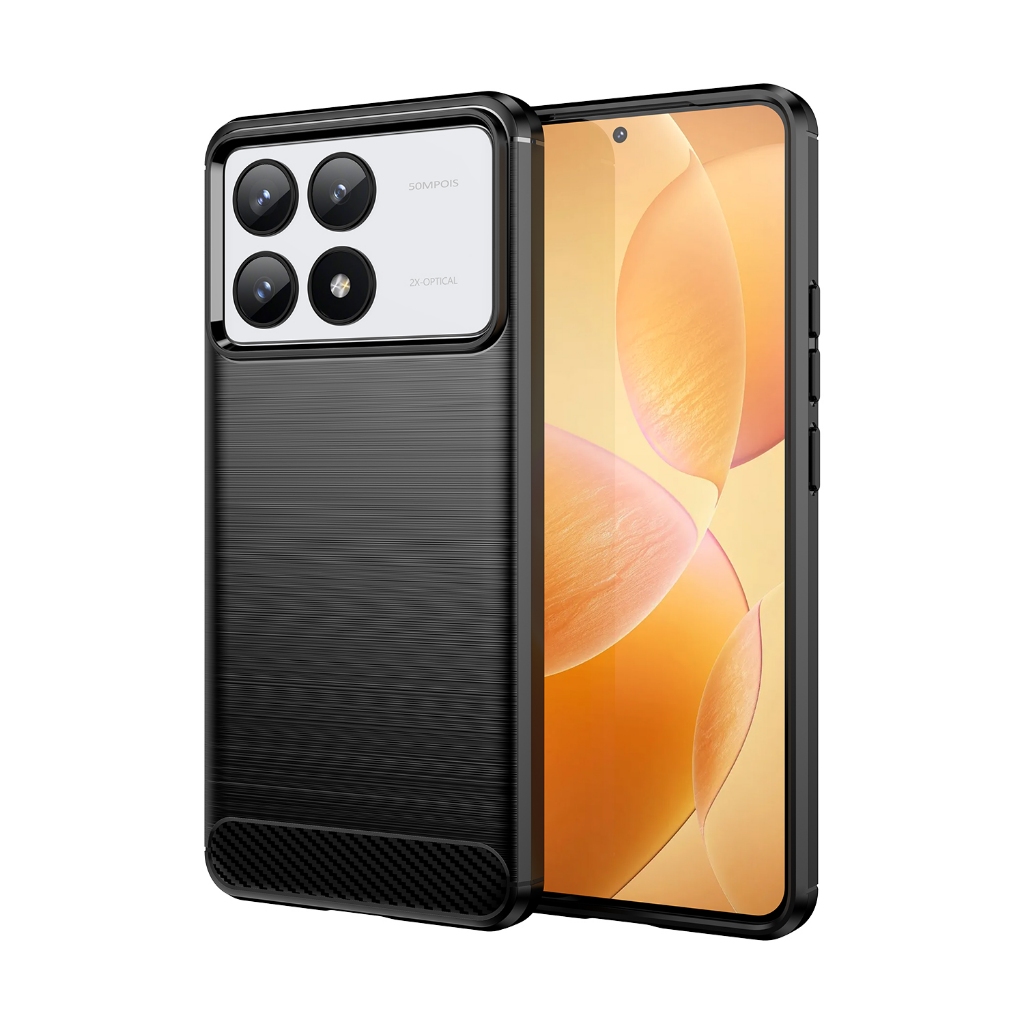 สําหรับ Xiaomi mi Redmi K70 /Redmi K70 Pro ,Brushed คาร์บอนไฟเบอร์ ...
