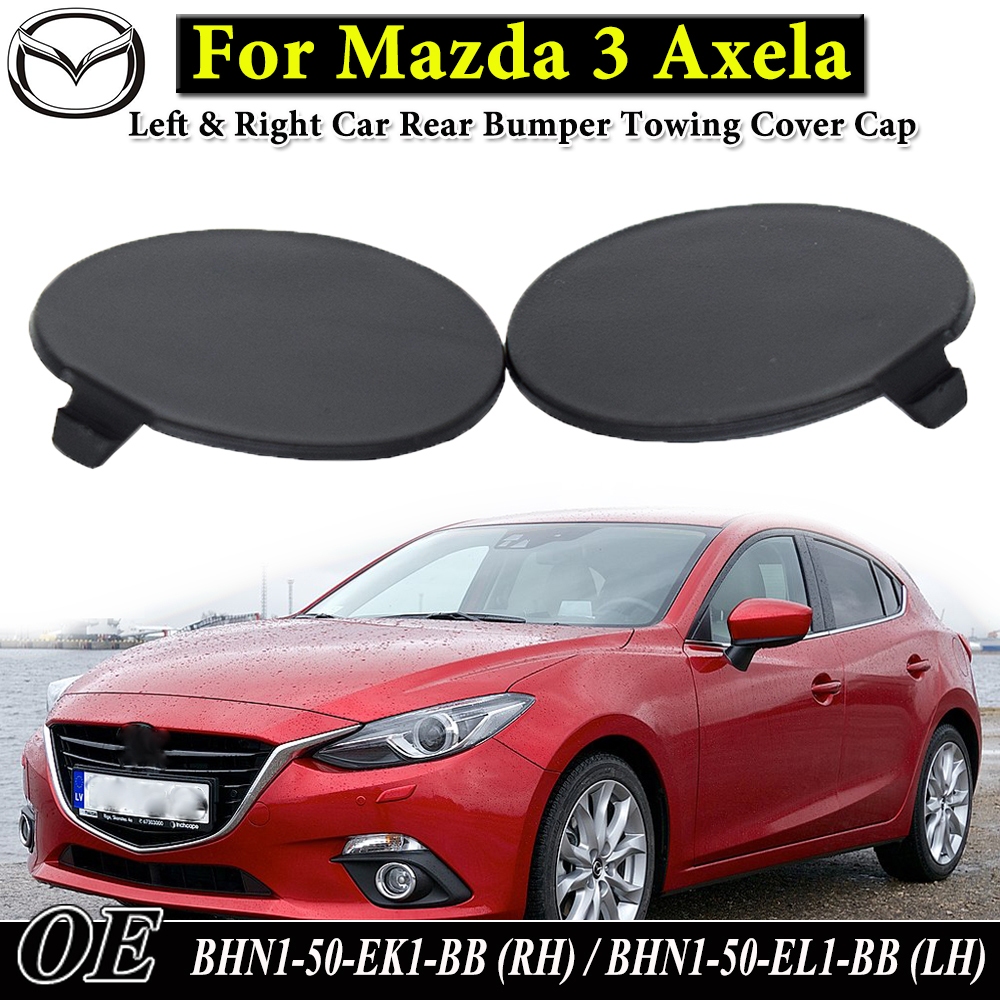 2 PC Mazda 3 Axela 2014-2018 Original รถด้านหลังกันชนลากจูงฝาครอบ Trim ...
