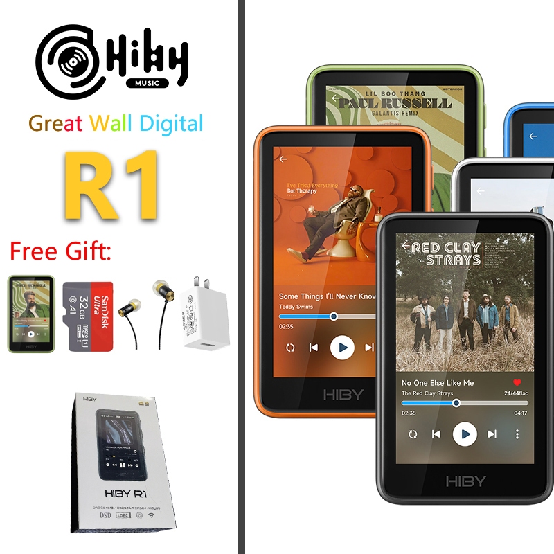 Hiby R1 เครื่องเล่นเพลงเสียงไฮไฟ MP3 USB DAC WiFi Bluetooth 5.1 Deluxe Edition | Shopee Thailand