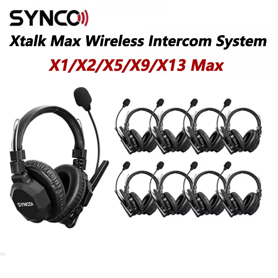 Synco Xtalk XMax X2Max X5Max X9Max X13Max ระบบอินเตอร์คอมไร้สาย 2.4G การสื่อสารชุดหูฟังแบตเตอรี่ ...